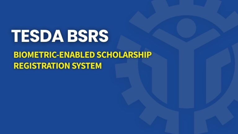 TESDA BSRS: Biometric-Enabled Scholarship Registration System - TESDA ...
